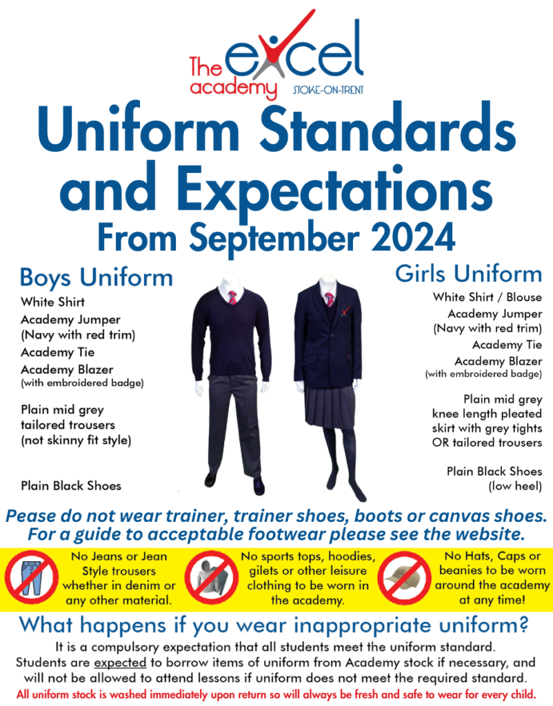 Our Uniform – The Excel Academy | Stoke-on-Trent | Part of the Alpha ...